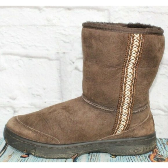 UGG | Shoes | Ugg Ultimate Tas Brown Suede Shearling Lined Classic ...